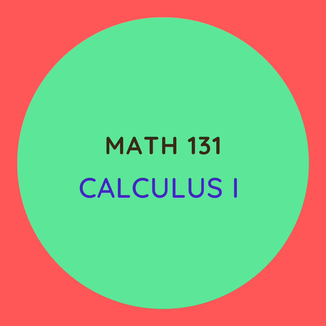 Calculus I Math 131 — Aafaqeducation